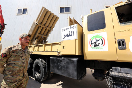 Iraqi Officer Stands Next Alnimr Rocket Editorial Stock Photo - Stock ...