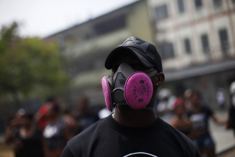 Protesters Seen Following Demonstration Caribbean City Editorial Stock ...