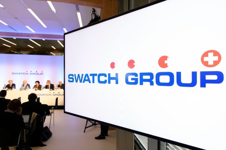 Logo Swatch Group Pictured On Screen Editorial Stock Photo - Stock ...