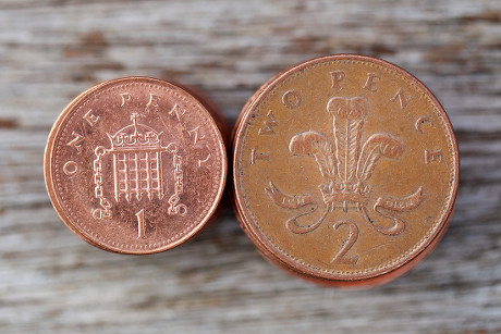 1p 2p Coins Editorial Stock Photo - Stock Image | Shutterstock