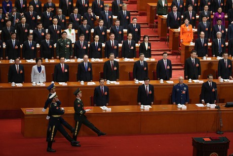 Members Chinese Honor Guard March Oathtaking Editorial Stock Photo ...