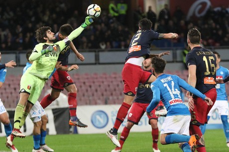 Genoas Goalkeeper Mattia Perin L Action Editorial Stock Photo - Stock ...