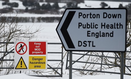 Perimeter Porton Down Ministry Defences Defence Editorial Stock Photo ...