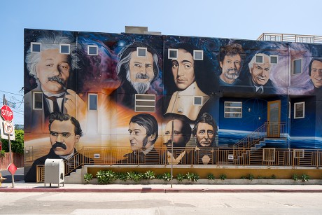 View Celebrity Wall Mural Showing Albert Editorial Stock Photo - Stock ...