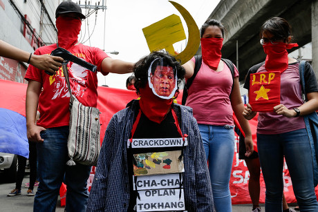 Communist Activist C Wears Mask Philippine Editorial Stock Photo ...