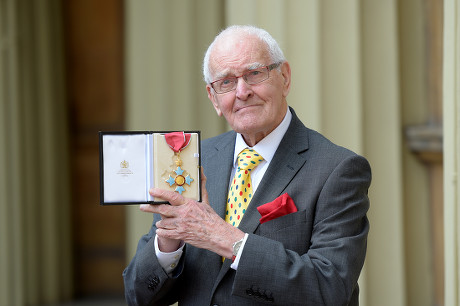 Playwright Peter Nichols Receives Cbe Services Editorial Stock Photo ...