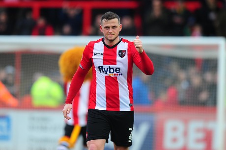 Pierce Sweeney Exeter City Celebrates After Editorial Stock Photo ...