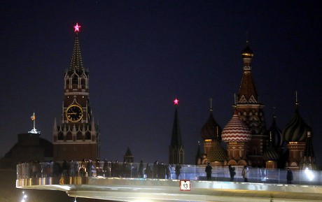 __COUNT__ Earth Hour in Moscow, Russian Federation - 24 Mar 2018 Stock ...