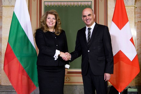 Swiss Federal President Alain Berset R Editorial Stock Photo - Stock ...