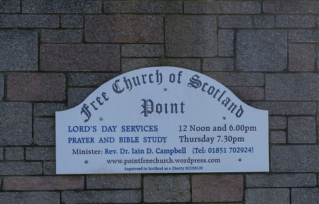 Scottish Free Church Point Near Stornoway Editorial Stock Photo - Stock ...