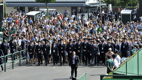 Crowd Led Into Grounds Editorial Stock Photo - Stock Image | Shutterstock