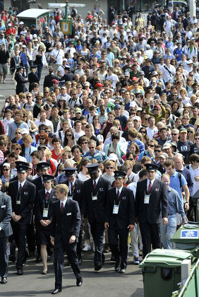 Crowd Led Into Grounds Editorial Stock Photo - Stock Image | Shutterstock
