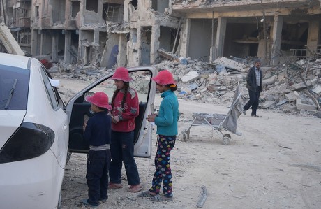 Man Inspects His Damaged House Recentlyliberated Editorial Stock Photo ...