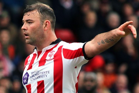 Lincoln City Forward Matt Rhead 9 Editorial Stock Photo - Stock Image ...