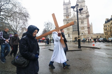 Good Friday Easter Procession, London, UK - 30 Mar 2018 Stock Pictures ...