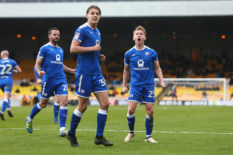 Chesterfields Louis Reed Celebrates Scoring His Editorial Stock Photo ...