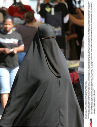 Muslim Woman Wearing Burka Editorial Stock Photo - Stock Image ...