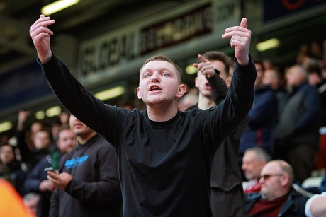 Northampton Town Fan Goading Posh Fans Editorial Stock Photo - Stock ...