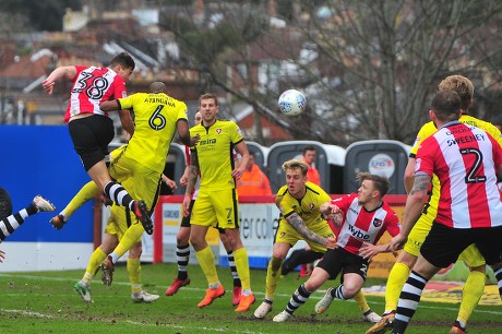 Goal Celebrations Jordan Storey Exeter City Editorial Stock Photo ...