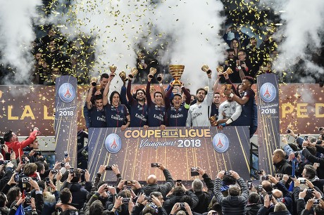Psg Team Celebrate Their Victory Editorial Stock Photo - Stock Image ...