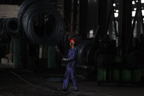 Employee Works Steel Iron Factory Changzhi Editorial Stock Photo ...