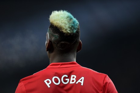 Paul Pogba Blue Streak His Hair Editorial Stock Photo - Stock Image ...