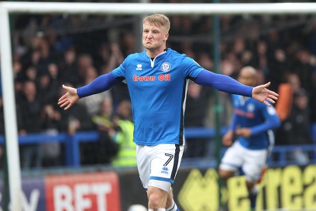 Goal Bradden Inman Celebrates Fires Rochdale Editorial Stock Photo ...