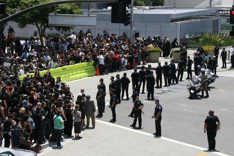 Michael Jacksons Funeral Procession Editorial Stock Photo - Stock Image ...
