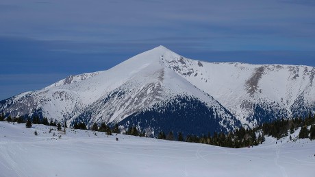 Winter Landscape Schneeberg Snowcovered Summit View Editorial Stock ...