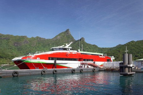 Terevau Ferry Port Vaiare Moorea Society Editorial Stock Photo - Stock ...