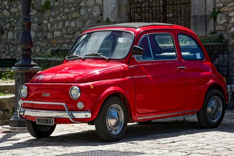 Red Fiat Nuova 500 L Cinquecento Editorial Stock Photo - Stock Image ...