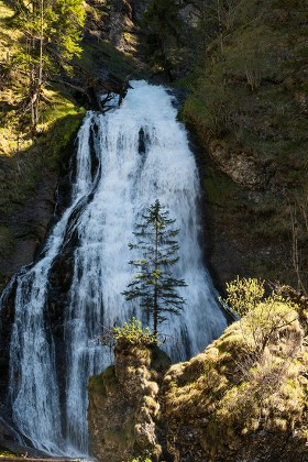 Waterfall Wasserlochklamm Salza Palfau Wildalpen Styria Editorial Stock ...