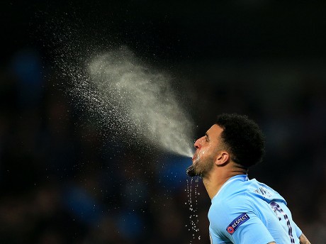 Kyle Walker Manchester City Spits Water Editorial Stock Photo - Stock ...