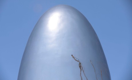 Newly Installed Sculpture Cloud Column Stainless Editorial Stock Photo ...