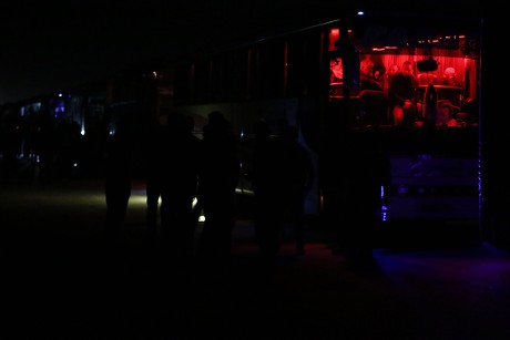 Buses Carrying People Evacuated Douma Arrive Editorial Stock Photo ...