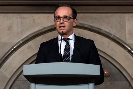 __COUNT__ German Foreign Minister Heiko Maas attends a press conference ...