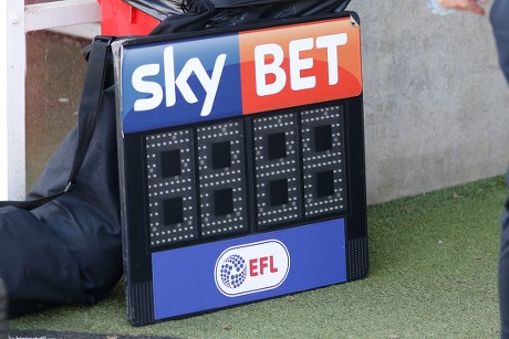 Sky Bet Board During Efl Sky Editorial Stock Photo - Stock Image ...