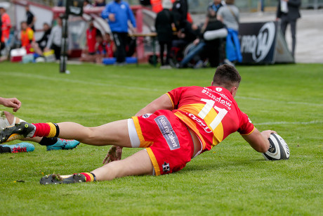 Jared Rosser Dragons Scores Try Editorial Stock Photo - Stock Image ...