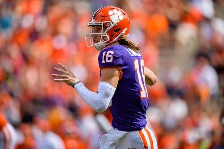 Clemson Qb Trevor Lawrence 16 During Editorial Stock Photo - Stock ...