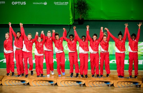 England Womens Netball Team Take Podium Editorial Stock Photo - Stock ...