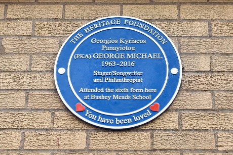Fan Photographs Blue Plaque Commemorating Life Editorial Stock Photo ...