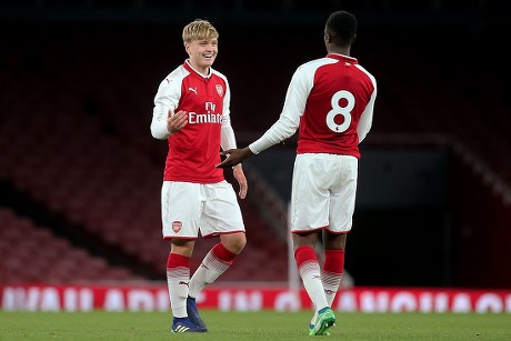Arsenals Matthew Smith Celebrates Scoring Arsenals Editorial Stock ...