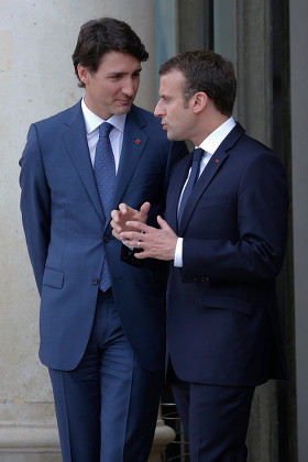 Emmanuel Macron President France Receives Justin Editorial Stock Photo ...