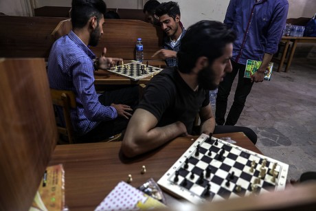 Students Play Chess During Friendly Chess Editorial Stock Photo - Stock ...