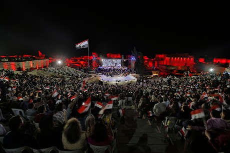 National Syrian Symphonic Band Perform During Editorial Stock Photo ...