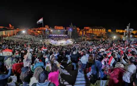 National Syrian Symphonic Band Perform During Editorial Stock Photo ...