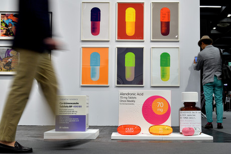 Pharmaceutical Art By British Artist Damien Editorial Stock Photo ...