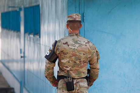 United Nations Official Stands Guard Joint Editorial Stock Photo ...