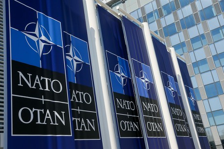 Nato Star Sculpture Seen Front New Editorial Stock Photo - Stock Image ...