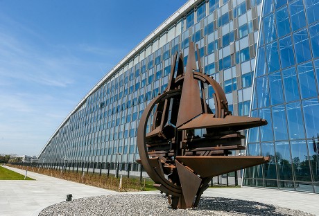 Nato Star Sculpture Seen Front New Editorial Stock Photo - Stock Image ...